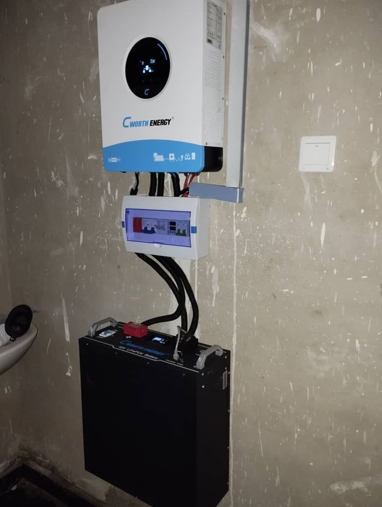 6kw 48V system with 5kwh Lithium on 2.7kw Solar power capacity – Anilec ...